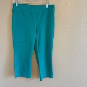Ruby Rd. | Pants & Jumpsuits | Ruby Rd Favorites Womens Teal Green Pull ...